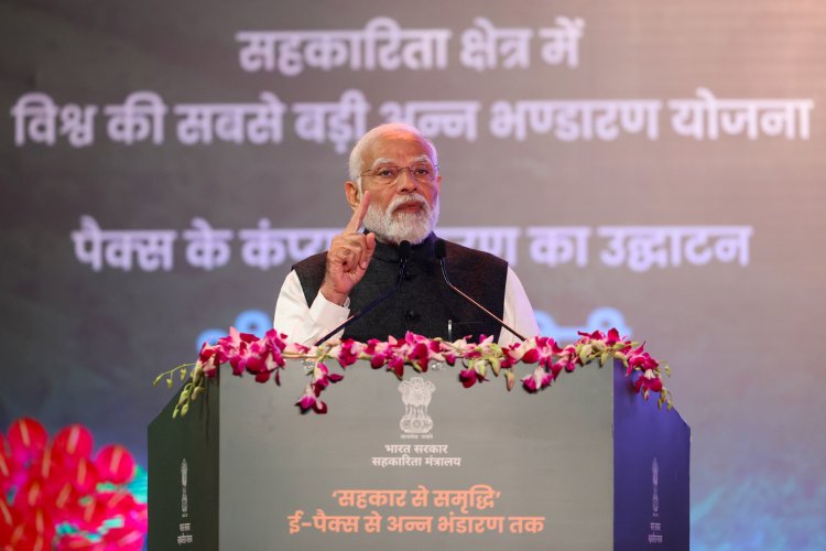 PM inaugurates pilot project of world’s largest grain storage plan in ...